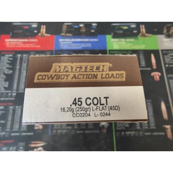 .45 Colt Magtech 250gr L-Flat Ammunition - Box of 50